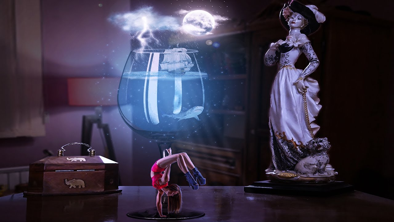 how to create realistic pole dancing around fantastic glass using ...
