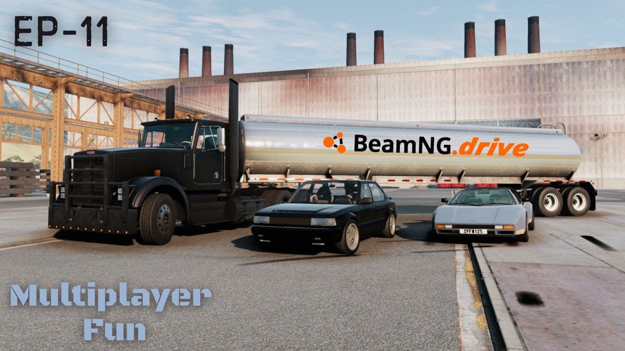 Beamng Drive- Ep 11- Two Best Buddy's Drive all over the West Coast- Multiplayer, Racing, Stunts ...