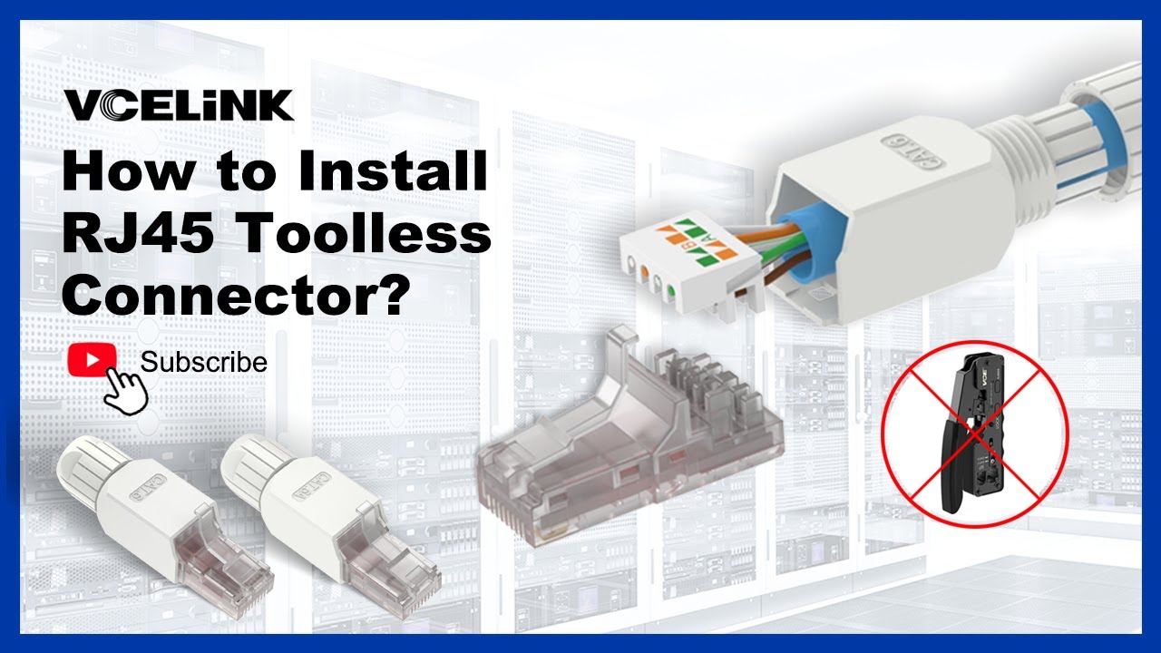 How to Install RJ45 Toolless Connector? | VCELINK - YouTube