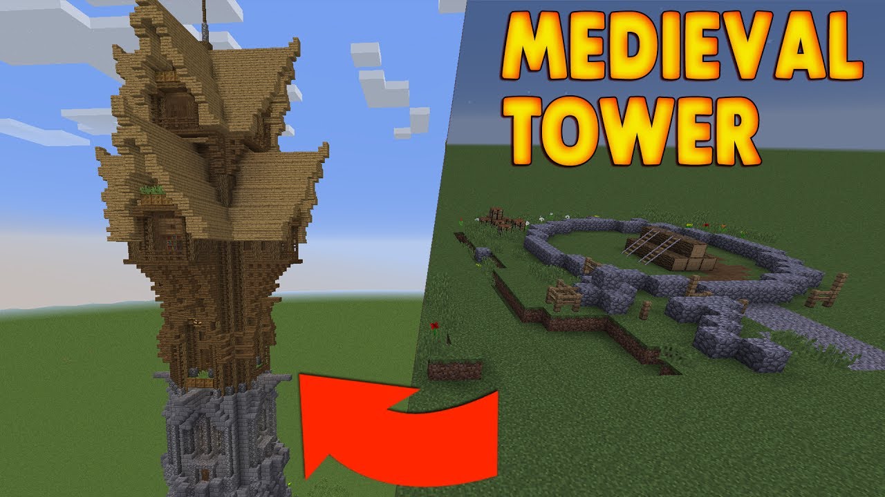 Schema Della Torre Medievale Di Minecraft Della Singolare Attualità