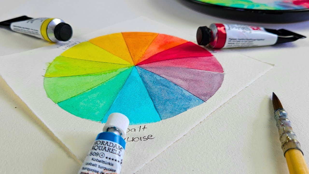 I Painted Every Day for 30 Days ep2- color mixing challenge - YouTube