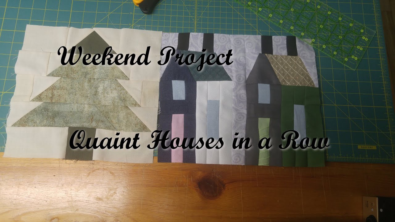 Weekend Project - Quaint Houses in a Row Quilt Block - YouTube