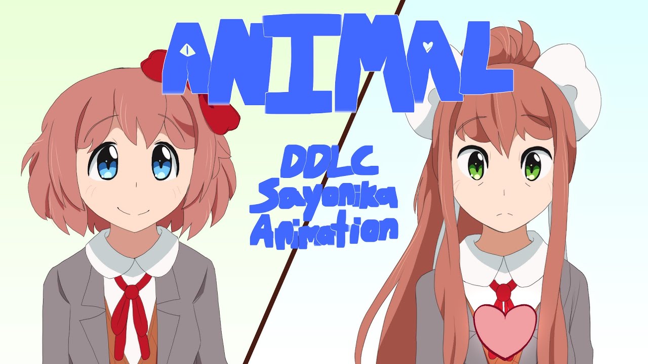 Sayonika Animal || KyoAni Style DDLC Animation - YouTube
