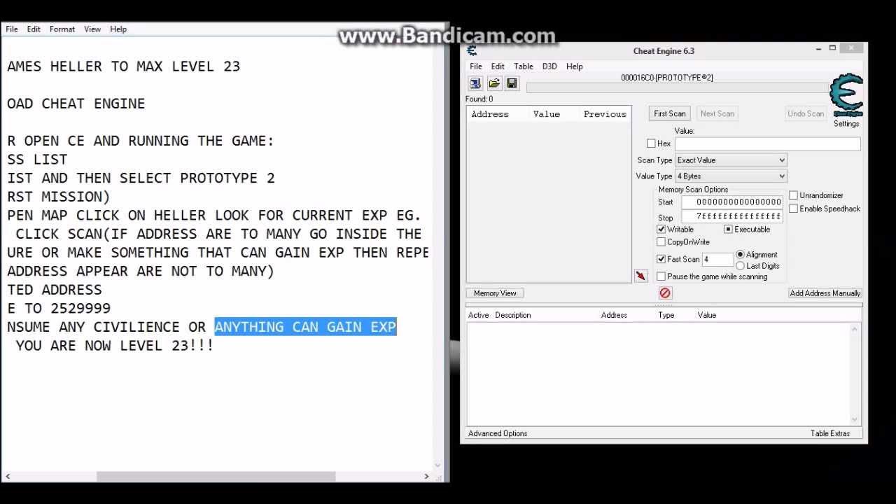 PROTOTYPE 2 CHEAT (USING CHEAT ENGINE permanent) - YouTube