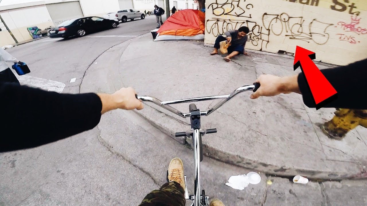 RIDING BMX IN COMPTON GANG ZONES 4 (BMX IN THE HOOD) - YouTube