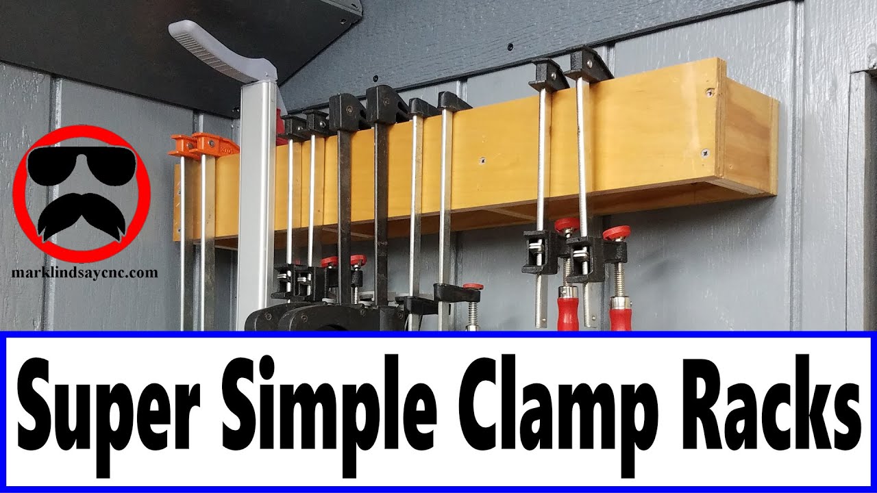 Simple Wall Mounted Clamp Rack - YouTube