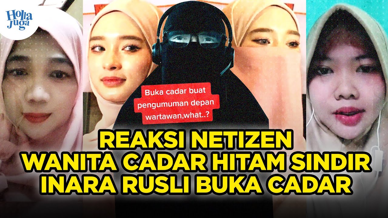 Reaksi Netizen Wanita Bercadar Hitam Sindir Inara Rusli Buka Cadar ...