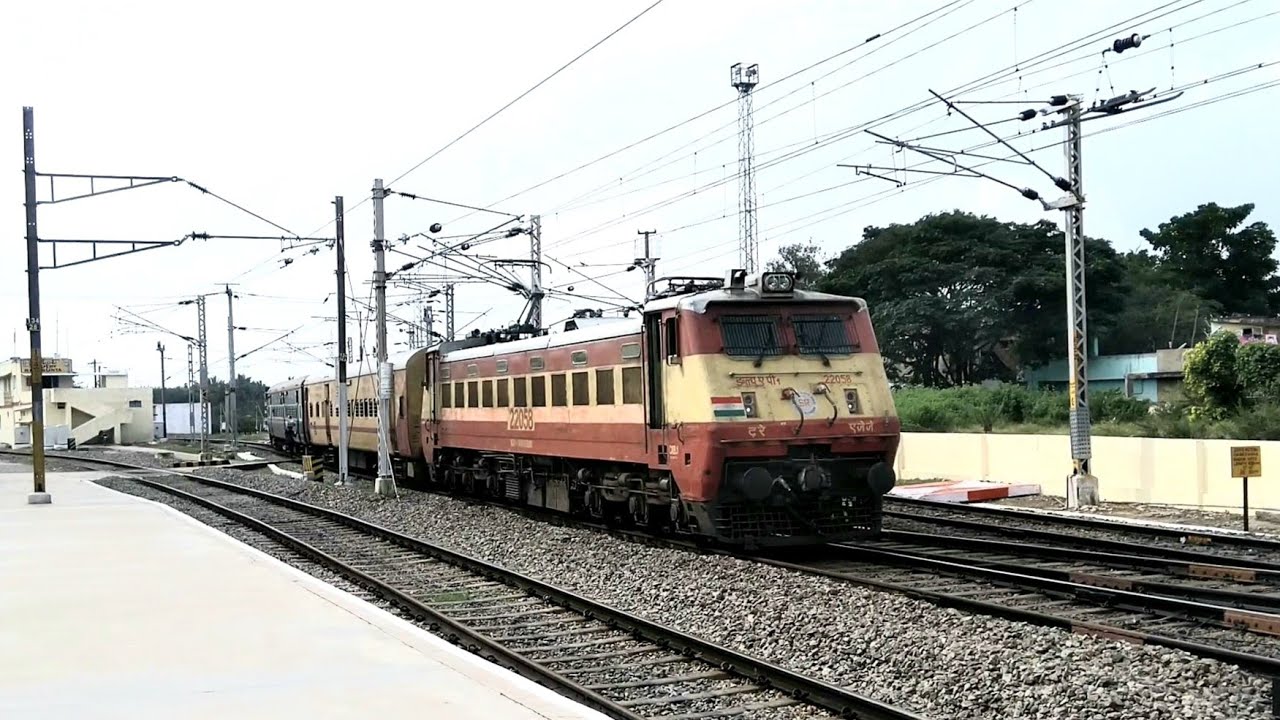 Tirupati Chennai Express departing Renigunta Jn with Push Pull Locos of ...