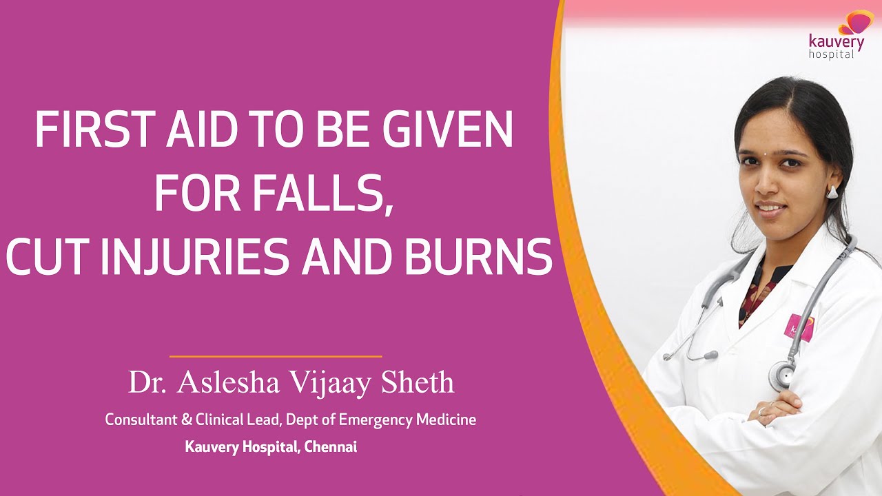First Aid at Home for Falls, Cuts and Burns - YouTube