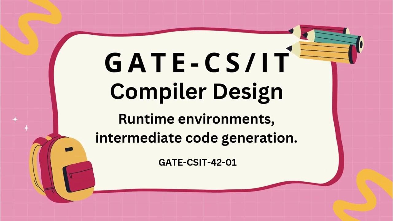 GATE CS/IT Compiler Design Quiz: Runtime Environments, Intermediate ...