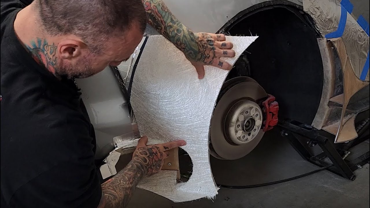 Custom Fiberglass Layup on Supra Widebody - YouTube