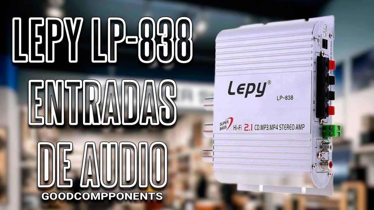 LEPY LP-838 | TIPOS DE ENTRADAS DE AUDIO - YouTube