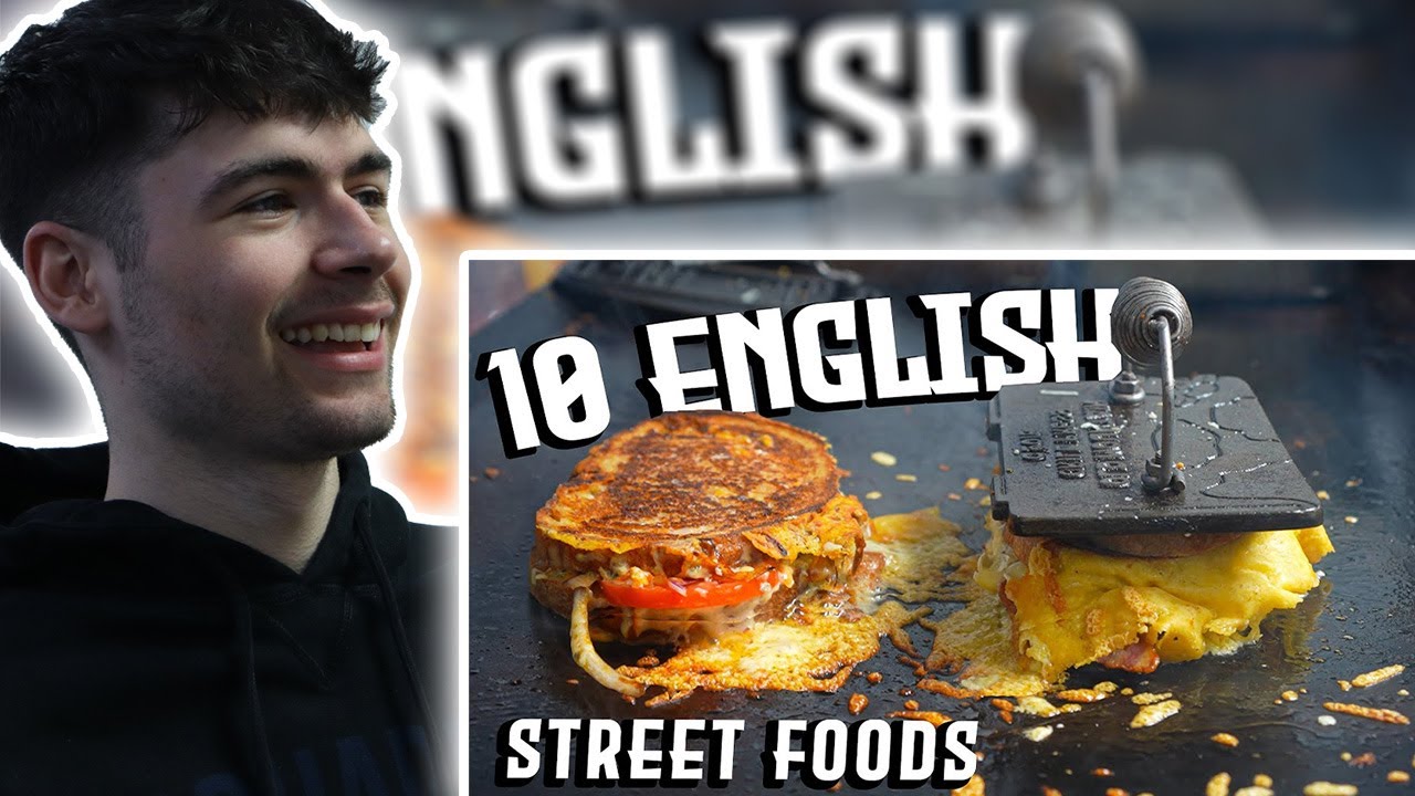 BRITS React to Top 10 FINEST English Street Foods! 🏴󠁧󠁢󠁥󠁮󠁧󠁿 - YouTube