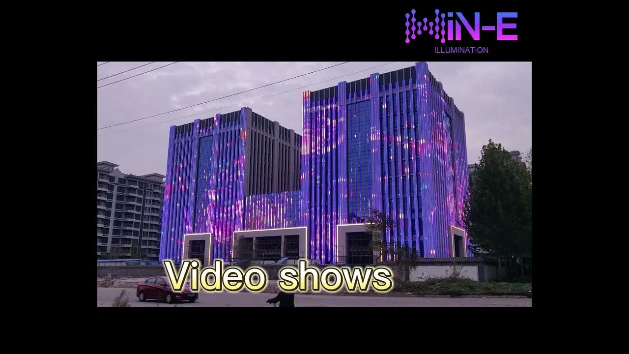 DMX RGBW Media Facade LED Pixel Lighting Projects - YouTube