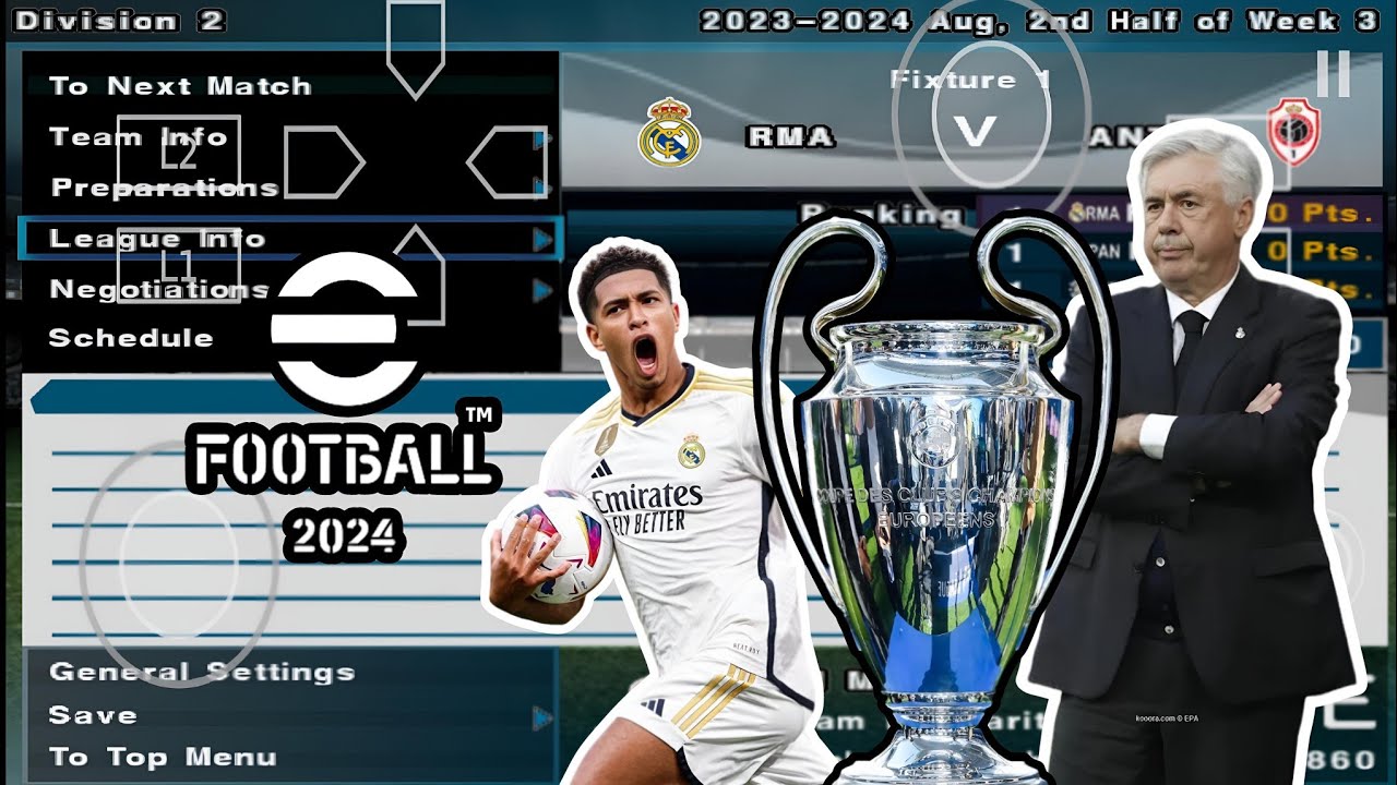 eFootball PES 2024 PS2 Master League | Play On AetherSX2 App - YouTube