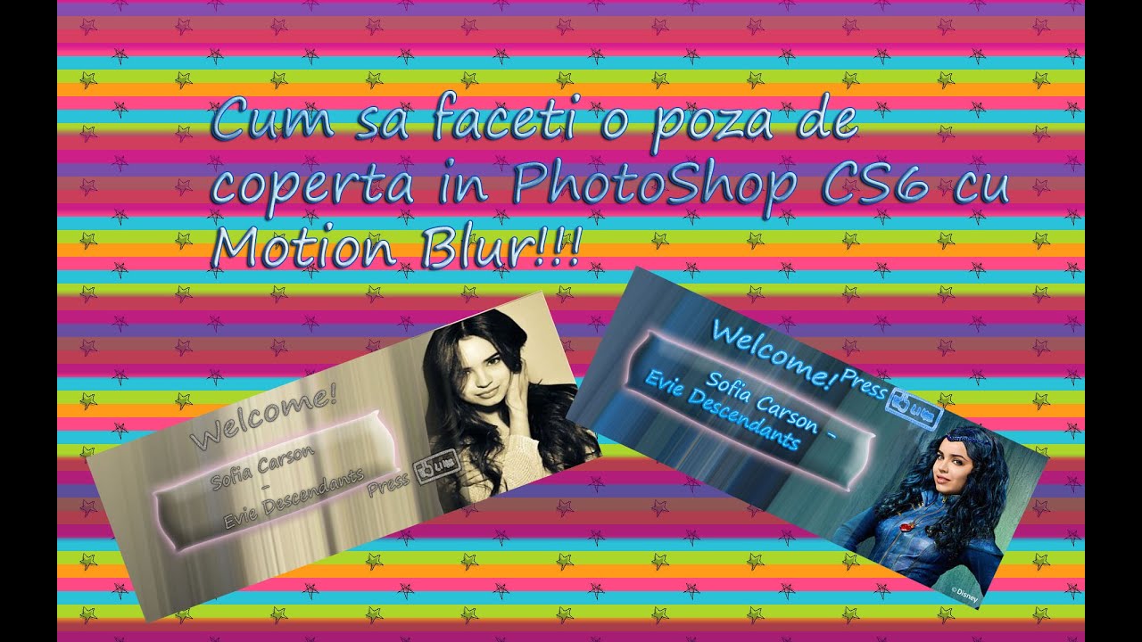 Cum se face o poza de coperta cu Motion Blur in PhotoShop CS6 - YouTube