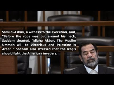 Saddam Hussein's Top 10 Quotes Before His Death - YouTube