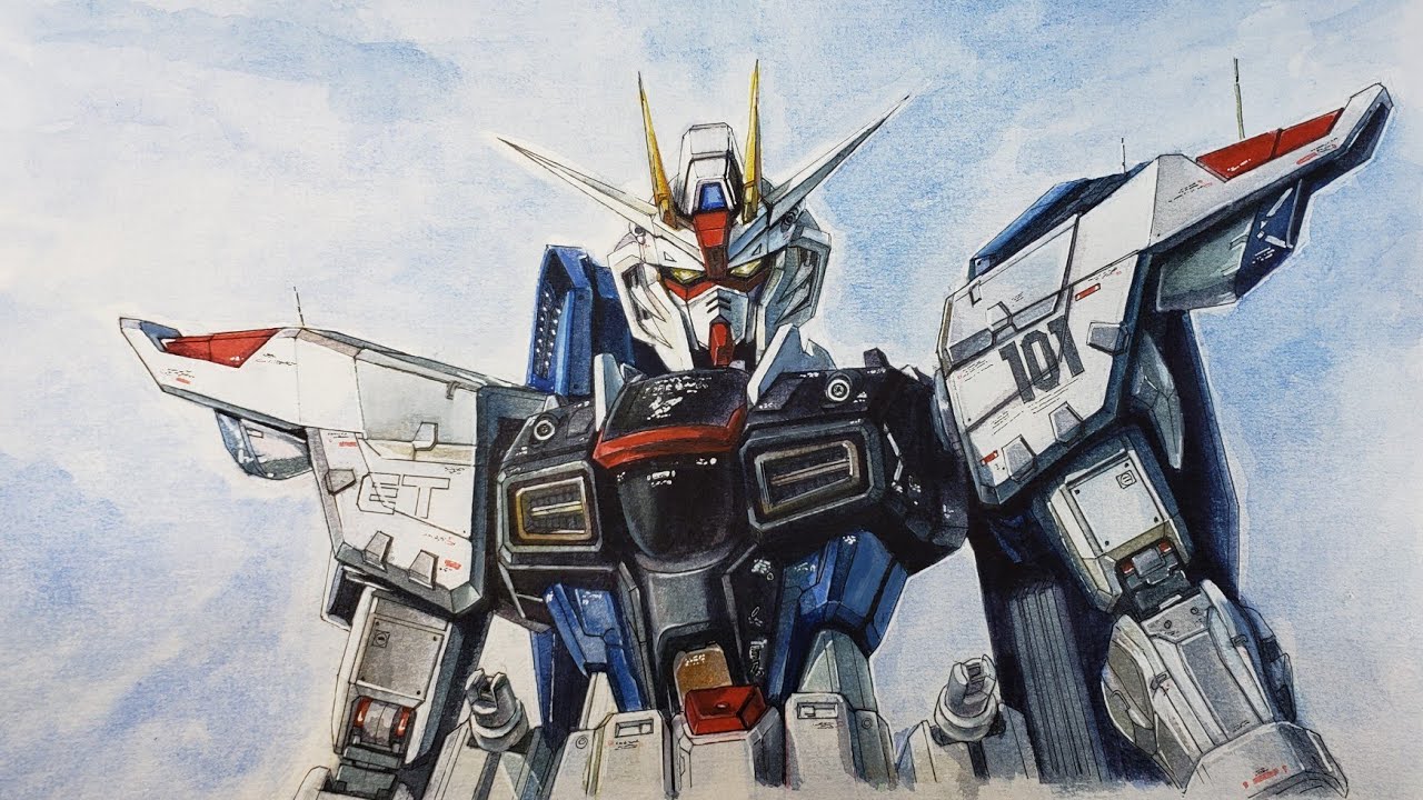 Freedom Gundam Speed drawing. - YouTube