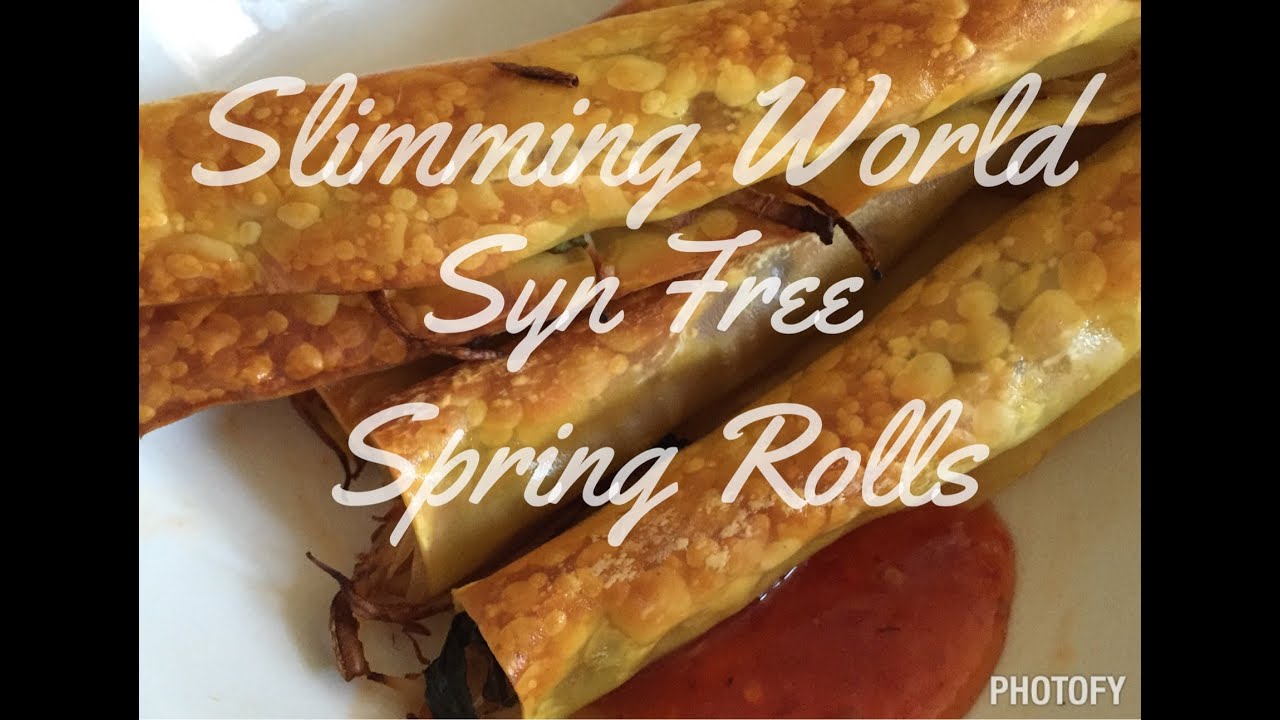 Slimming World Recipes Syn Free | Chinese Spring Rolls - YouTube