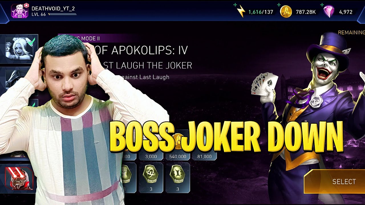 Boss Joker down | Dawn Of Apokolips | Heroic 5 | Solo Raids | Injustice ...