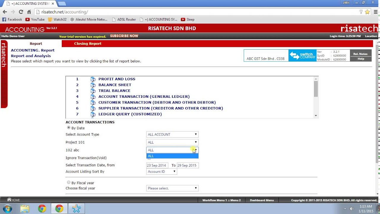 Smart FIS - Report - Accounting Report - YouTube
