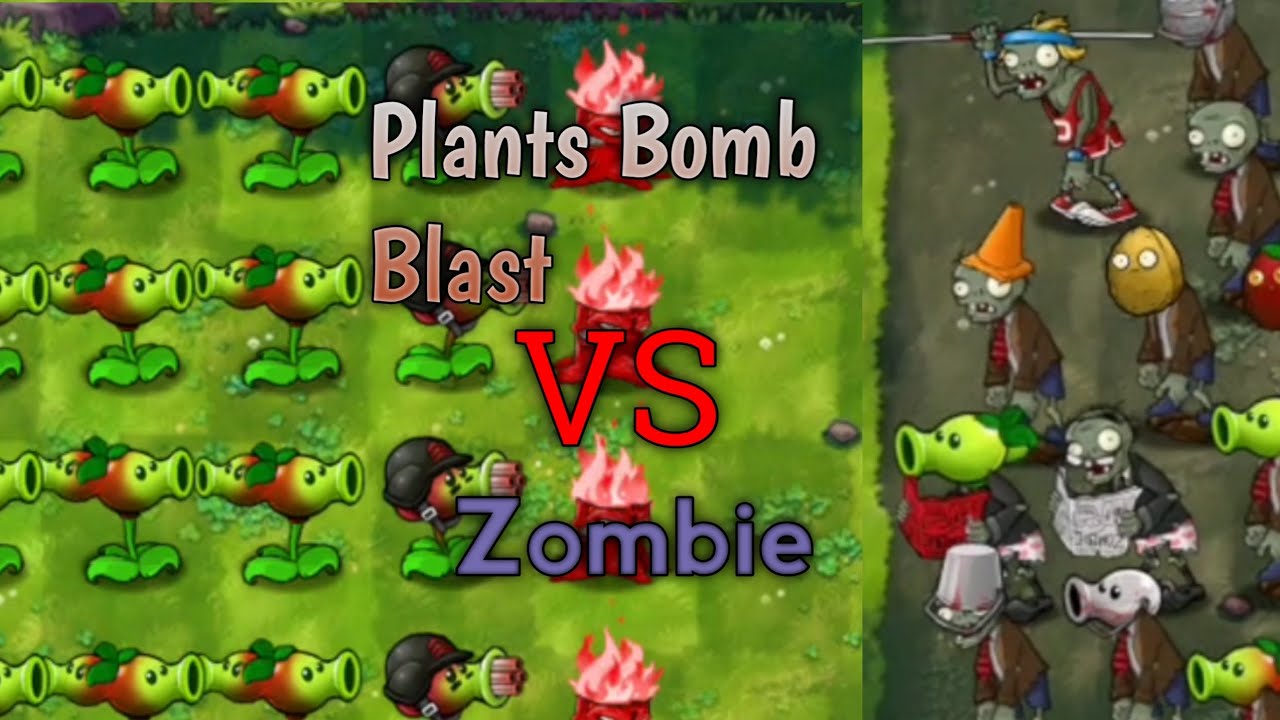 Pvz Fusion | Plants Combined With Bombs vs Zombies - YouTube