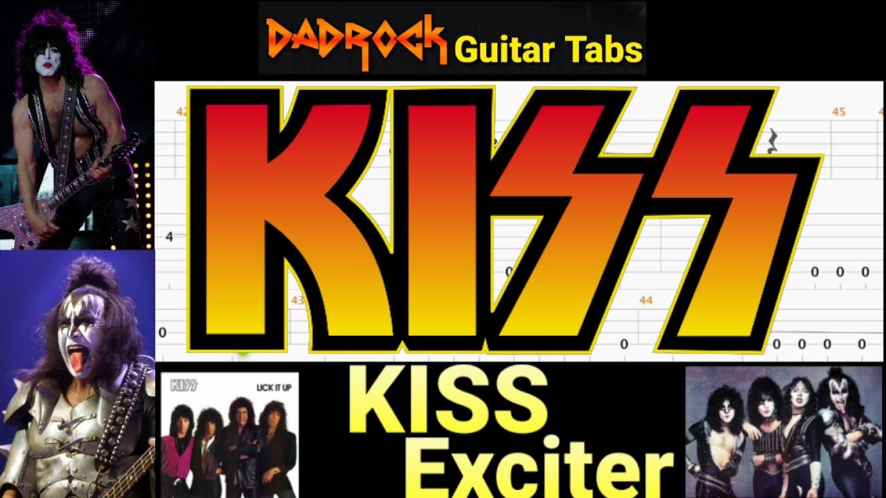 Exciter - KISS - Guitar + Bass TABS Lesson - YouTube