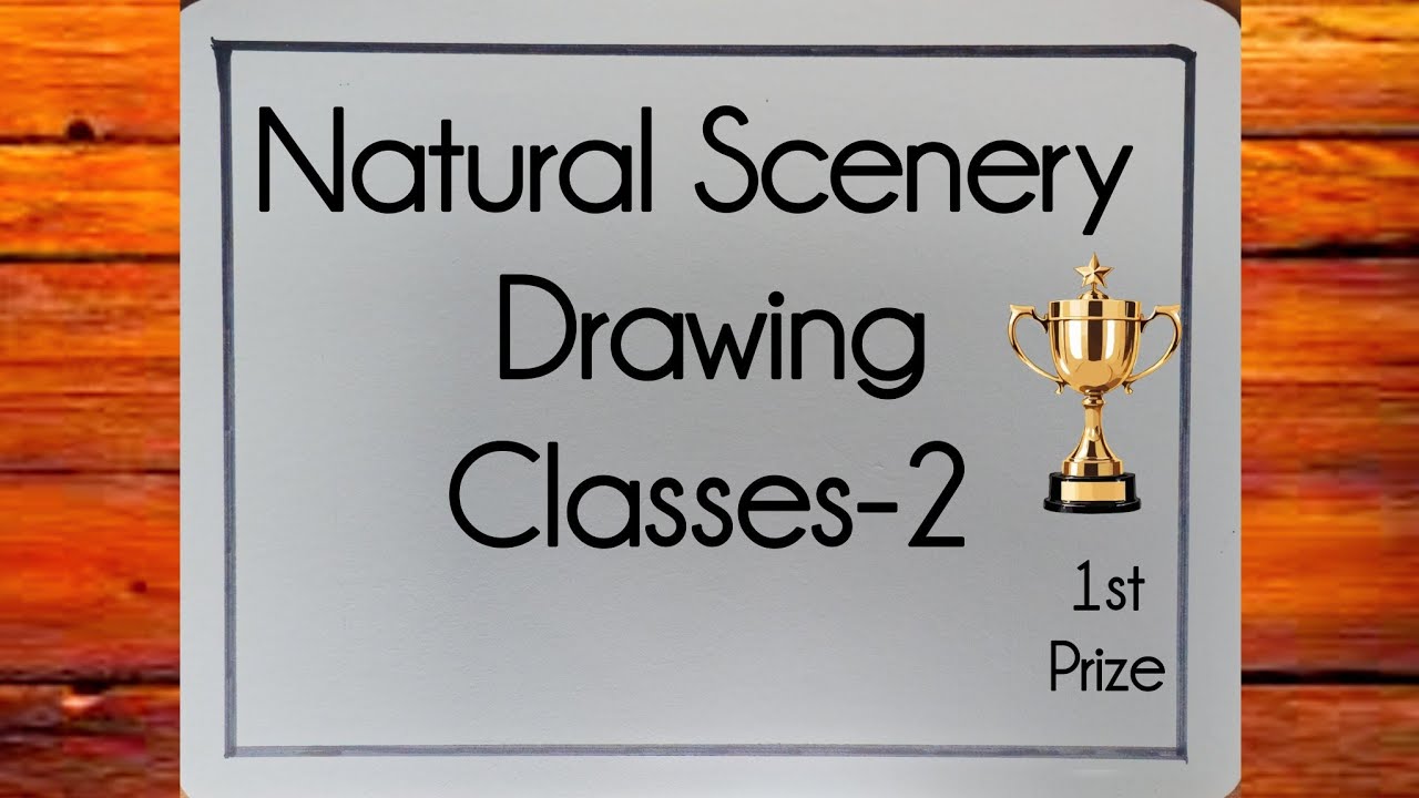 How to draw natural scenery easy way for beginners | Natural scenery drawing for beginners - YouTube
