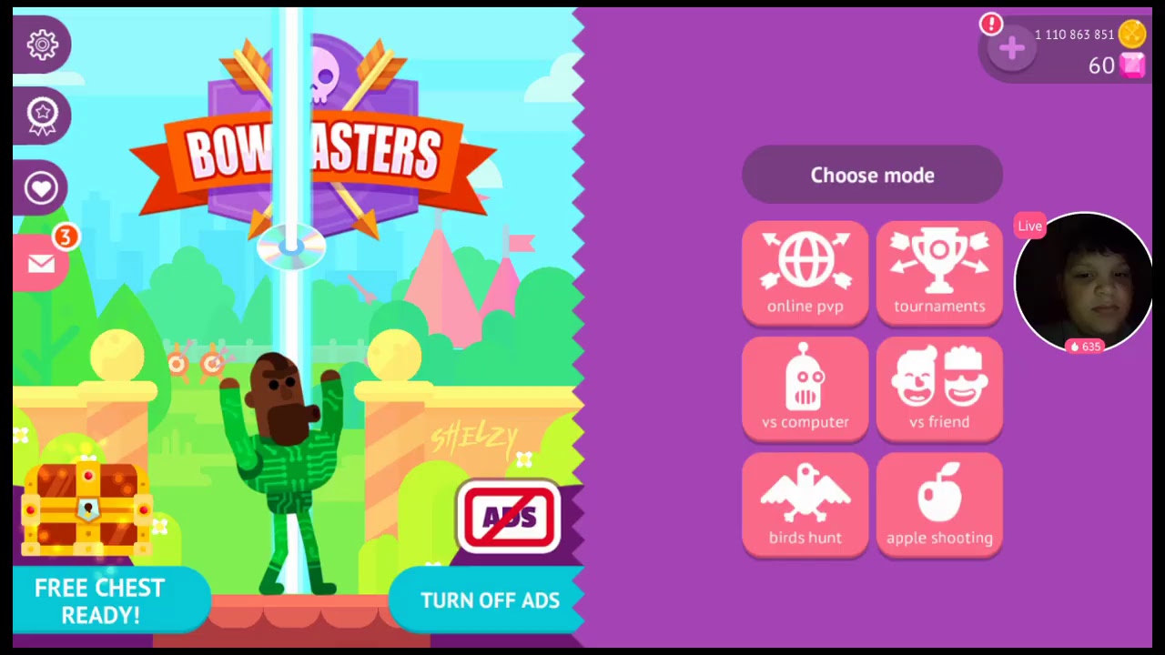 Watch me play Bowmasters via Omlet Arcade! - YouTube