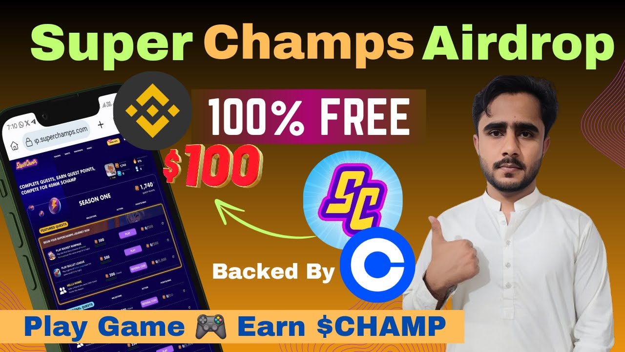 Super Champs Airdrop Complete Guide | Earn Free $ CHAMP Token | Airdrop se Earning Kasye hoti ...