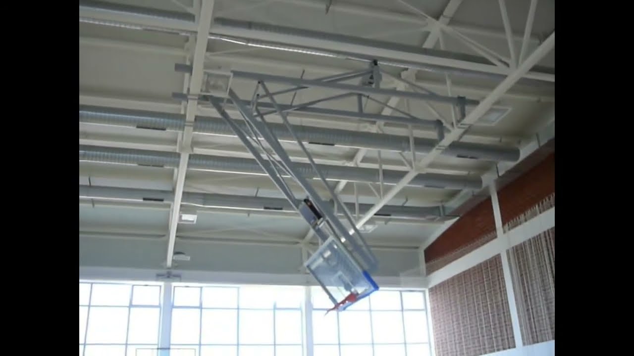 Ceiling-Mounted Basketball Goals 2/2 - YouTube