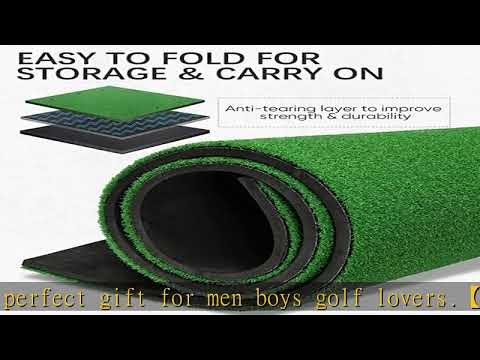 Golf Training Mat, 5x4ft Thickening Golf Hitting Mat, Home Golf Turf Practice Mats for Indoor ...