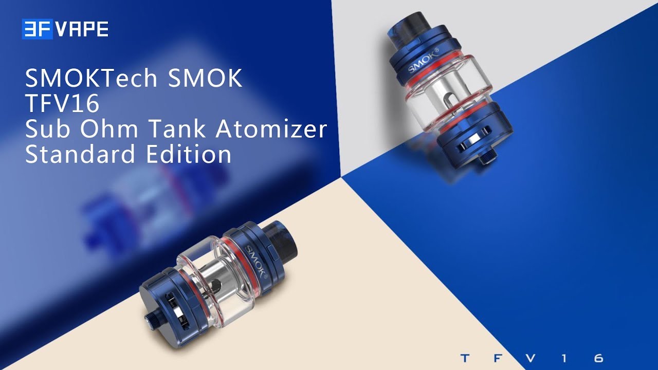 SMOKTech SMOK TFV16 Sub Ohm Tank Atomizer Standard Edition - YouTube