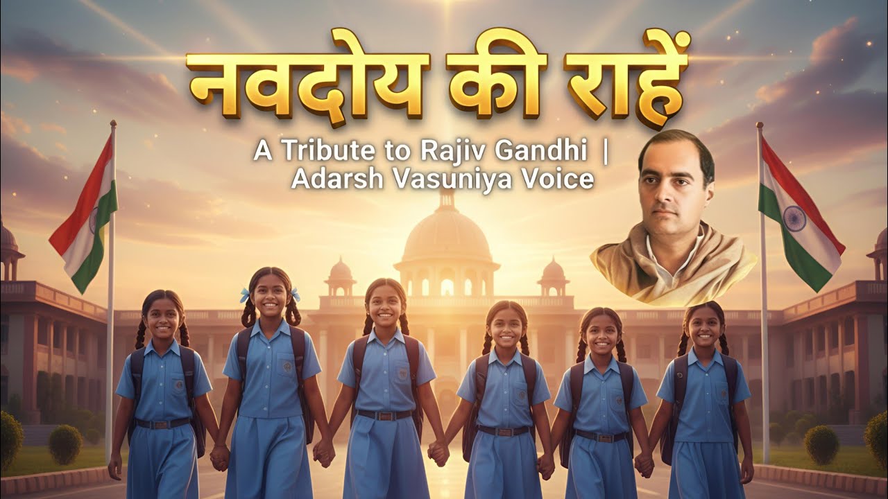 "नवोदय की राहें | Jawahar Navodaya Song | Rajiv Gandhi Tribute | Adarsh ...