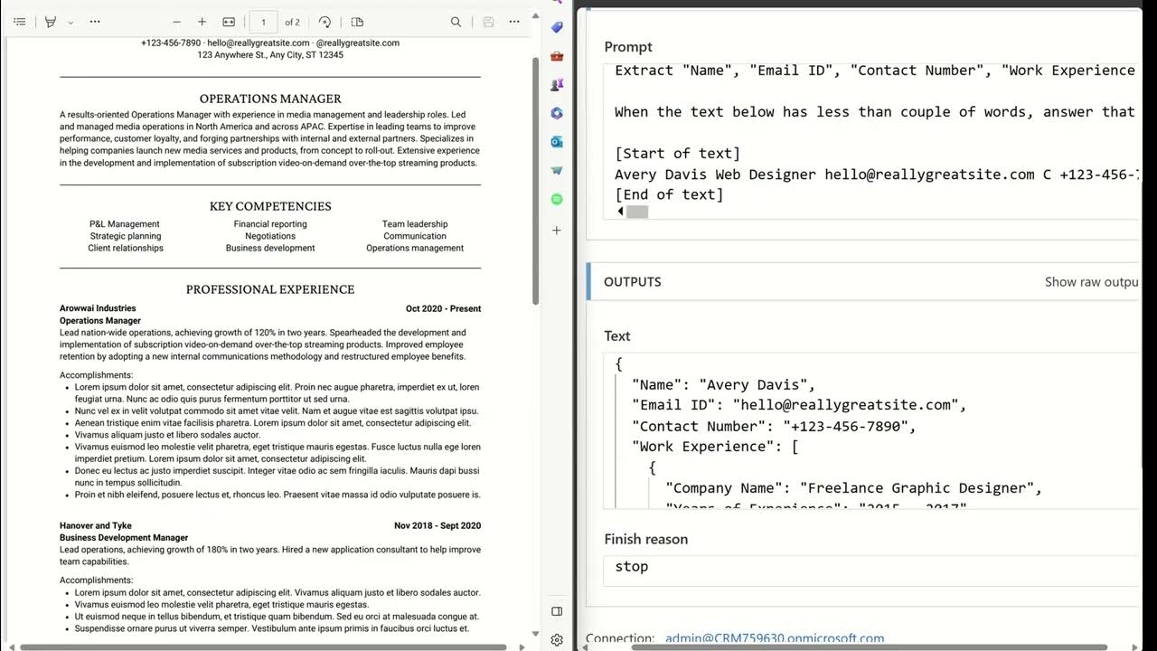 Extract text from document using Power Automate & AI Builder - YouTube
