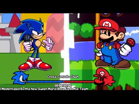 FNF CROSS CONSOLE CLASH - YouTube