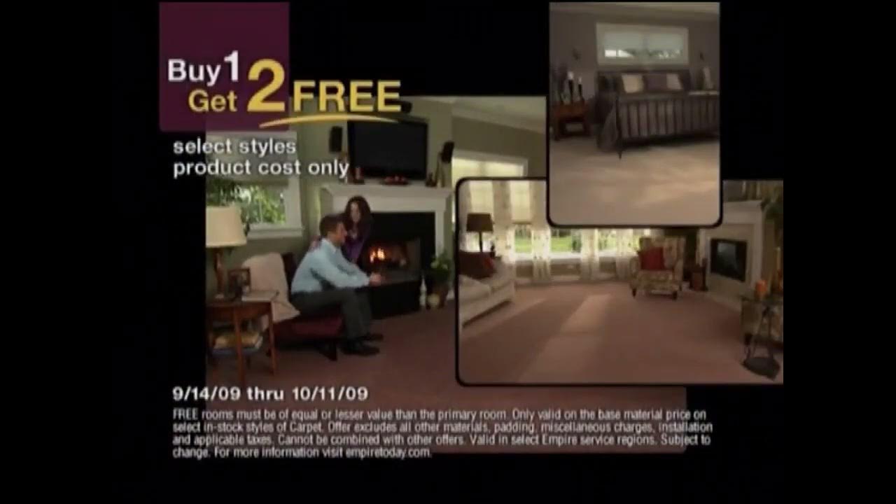 Empire Today Buy 1 Get 2 Free Sale Carpet Commercial 2009 Washington Redskins Version - YouTube