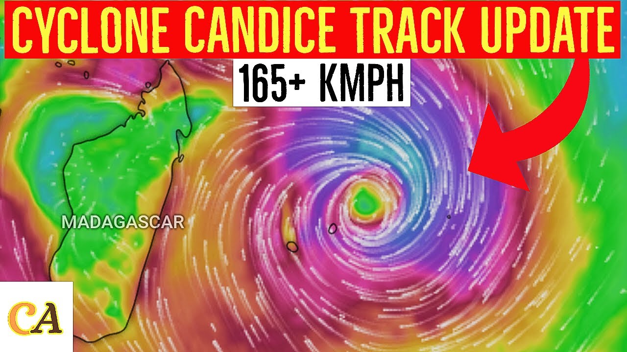 Cyclone Candice Speed & Trajectory Update | Meteo Maurice Today - Jan ...