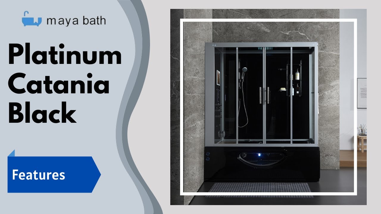 Maya Bath Catania Black Steam Shower - YouTube
