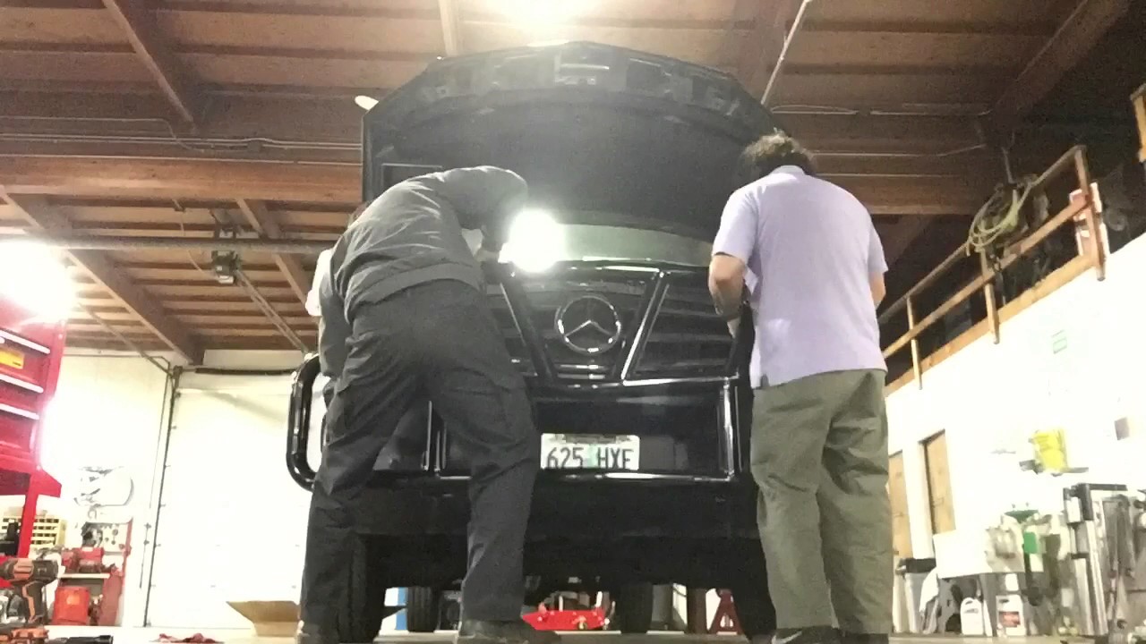 Sprinter Van Bull Bar / Bumper install in 20 Seconds - YouTube