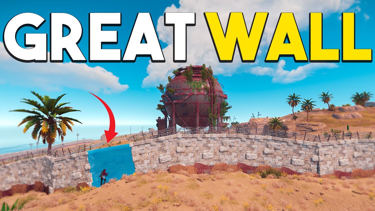 I Walled in the entire Dome in Rust - a Rust Movie - YouTube