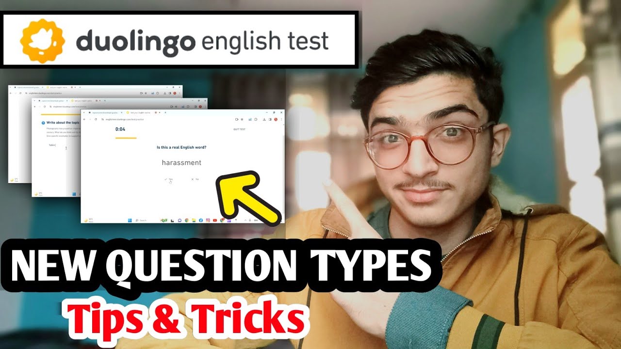 Duolingo English test - New question types (tips & tricks) - YouTube