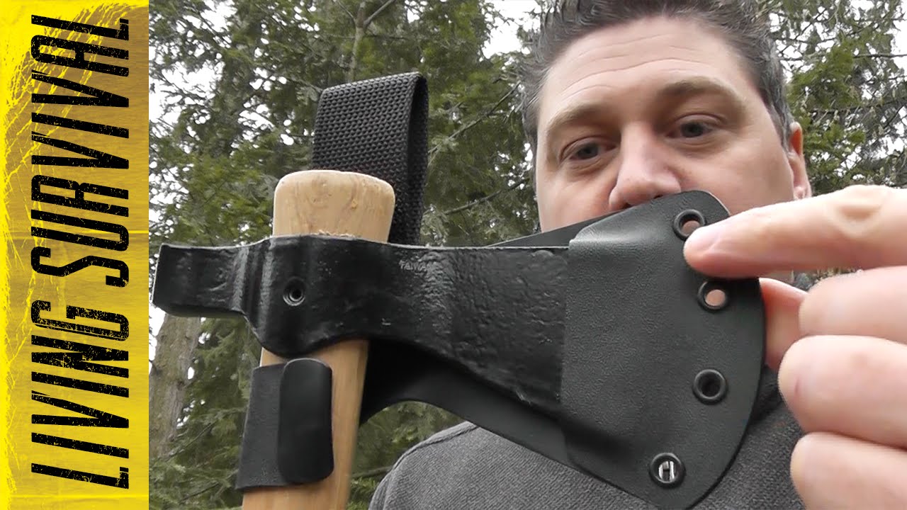 Cold Steel Trail Hawk Modifications - YouTube