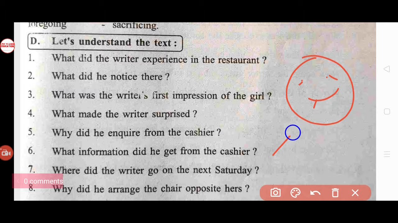 9th Class English.Question And Answer.My Education. - YouTube