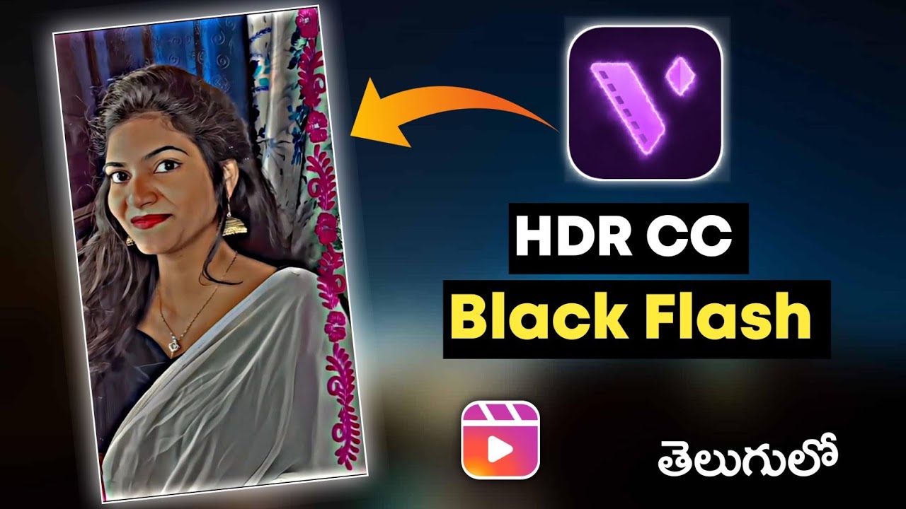 🔥HDR cc & Black Flash Effect | Motion ninja editing telugu - YouTube