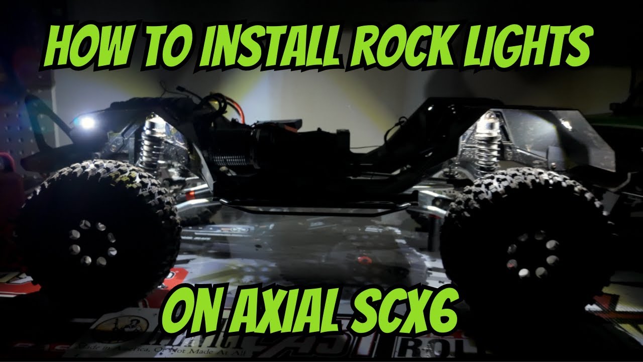 How To Install Club 5 Rock Lights on SCX6 - YouTube