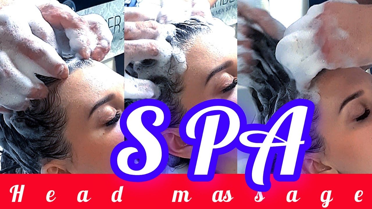 Grand Spa | I conduct a head massage using a spa cosmetic bag for the ...