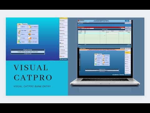 How to do Bank entries in visual catpro#visual catpro #part1 I #Anusing ...