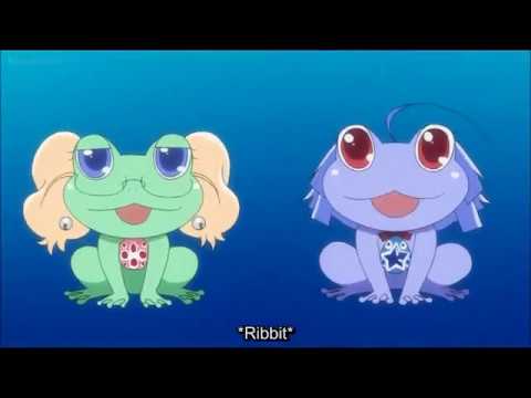 Jewelpet Tinkle - Miria and Sara transforms into Frogs