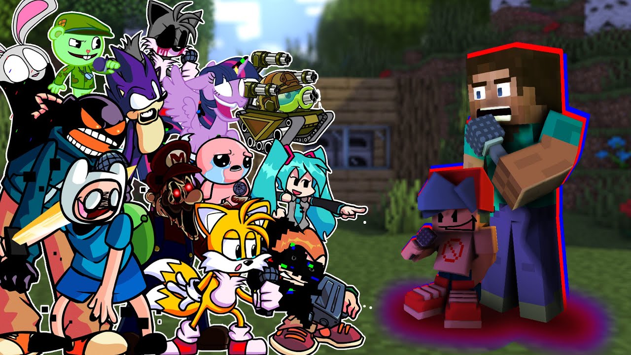 FNF New Work - But Different Characters Sing It 🎵 (Everyone Sings New ...